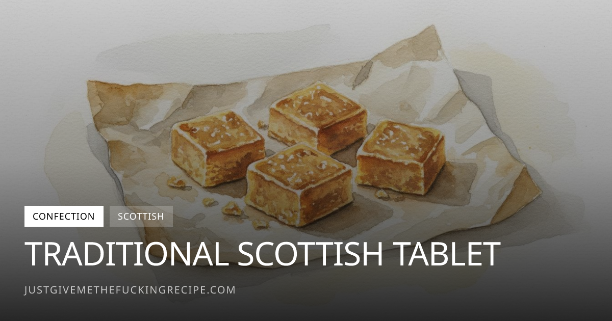Traditional Scottish Tablet | Just Give Me The Fucking Recipe